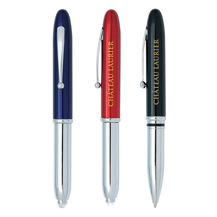 Stylo en métal avec lumière DEL Belem 1180