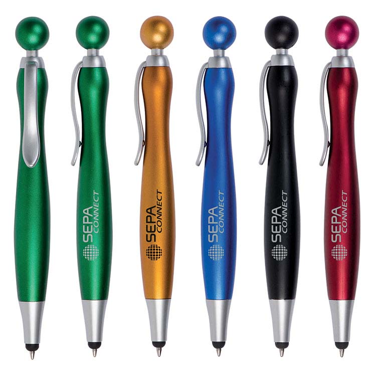 Stylo en plastique et stylet Guelph 1542